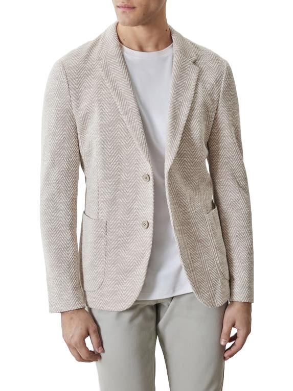 ROBERT BARAKETT Jett Knit Herringbone Sport Coat